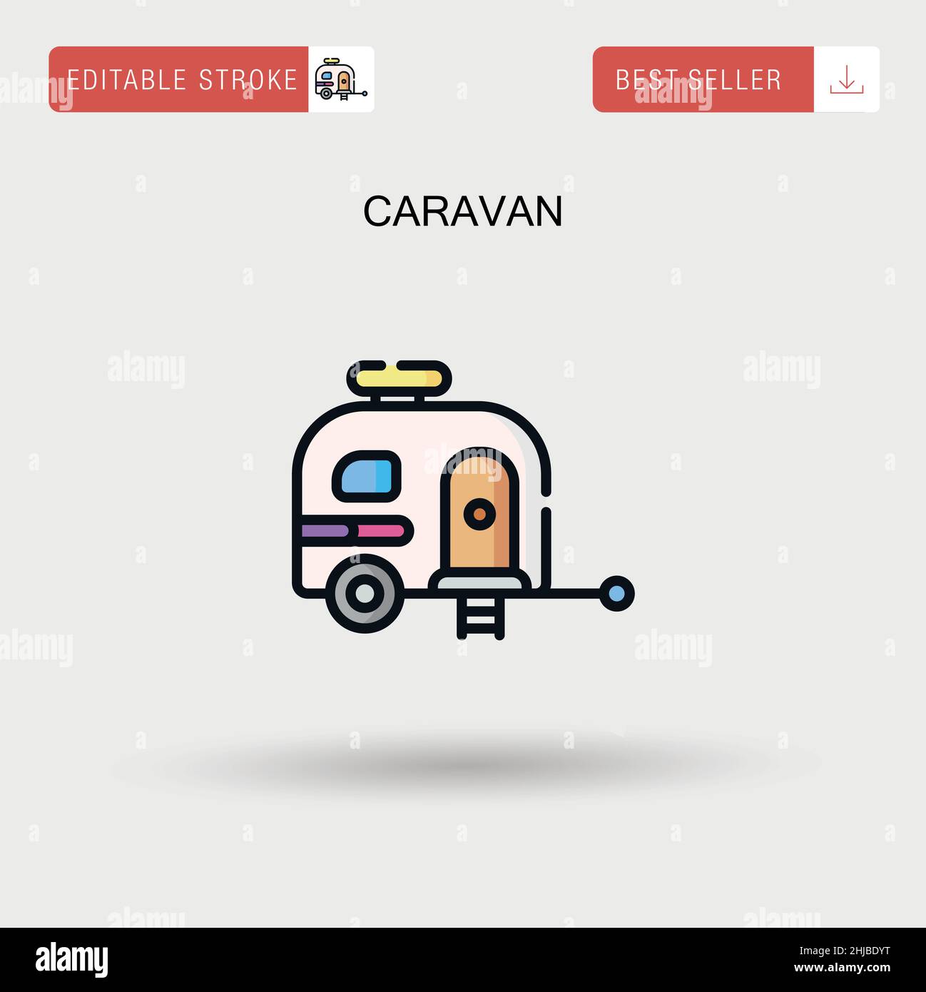Campervan icon Stock Vector Images - Alamy