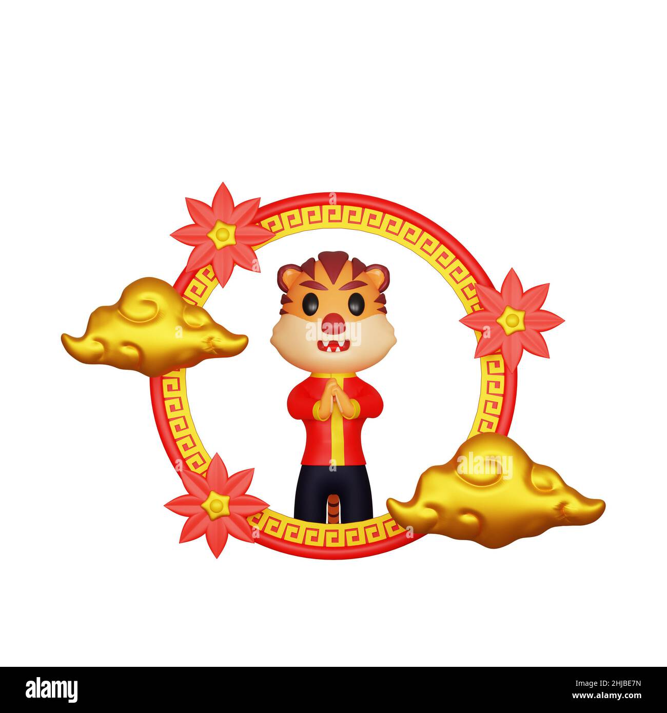 Tiger greeting Cut Out Stock Images & Pictures - Alamy