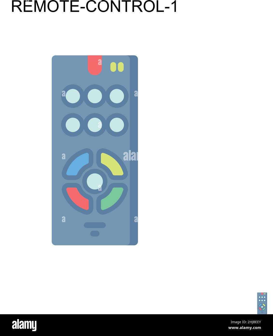Remote-control-1 Simple vector icon. Illustration symbol design ...
