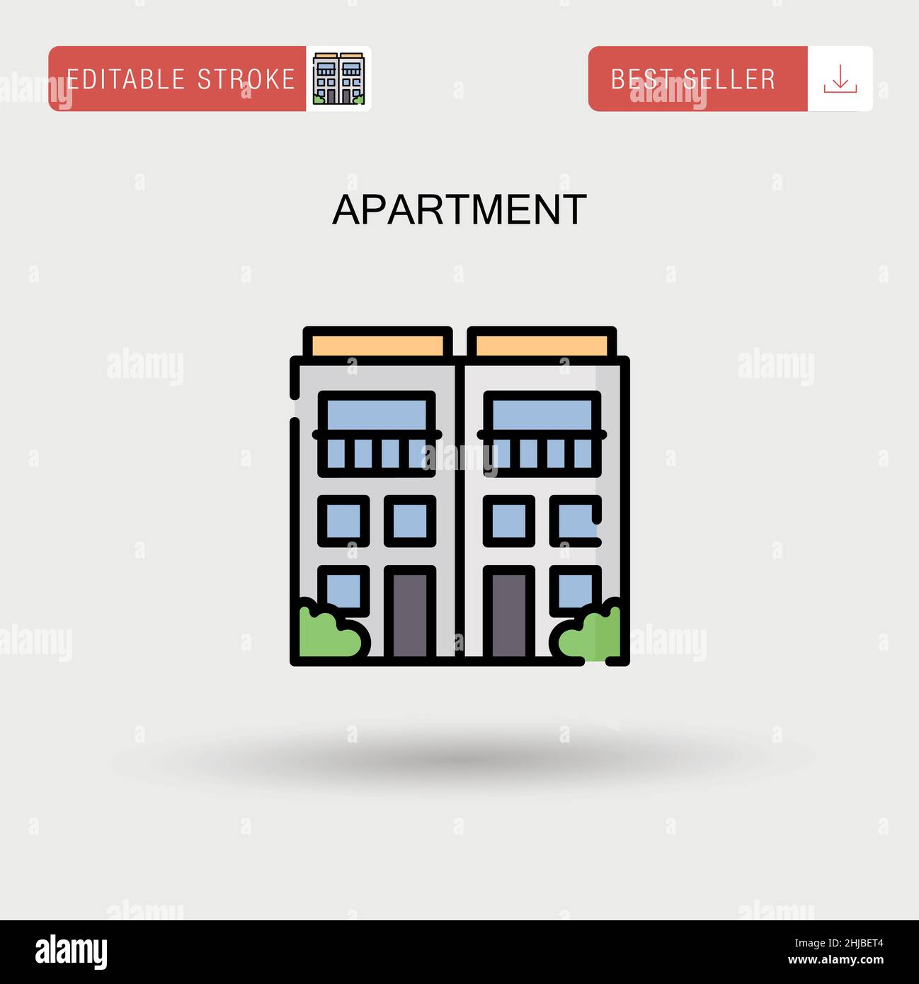 Modern architecture exterior apartment Stock Vector Images - Alamy