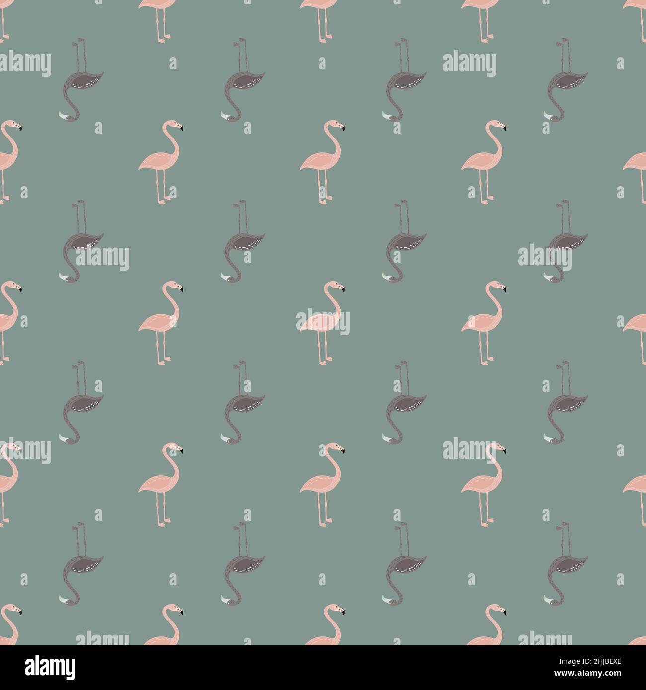 Pale flamingo Stock Vector Images - Alamy