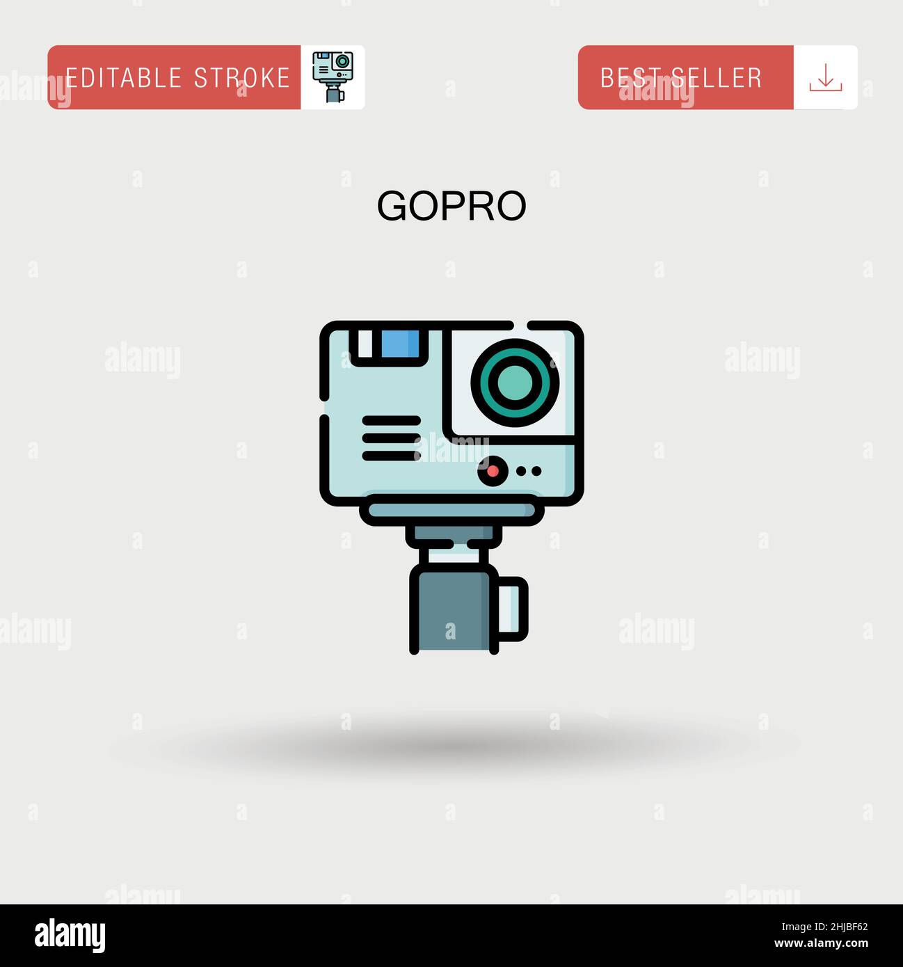Gopro Simple vector icon Stock Vector Image & Art - Alamy