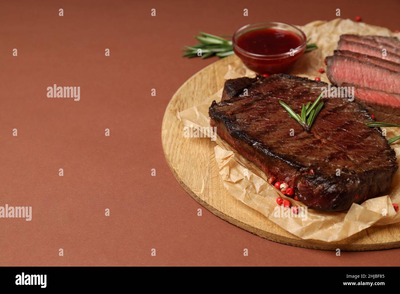 Delicious steaks text hi-res stock photography and images - Alamy