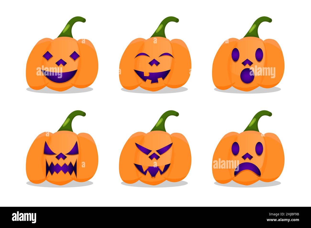Cartoon pumpkin emoji hi-res stock photography and images - Alamy