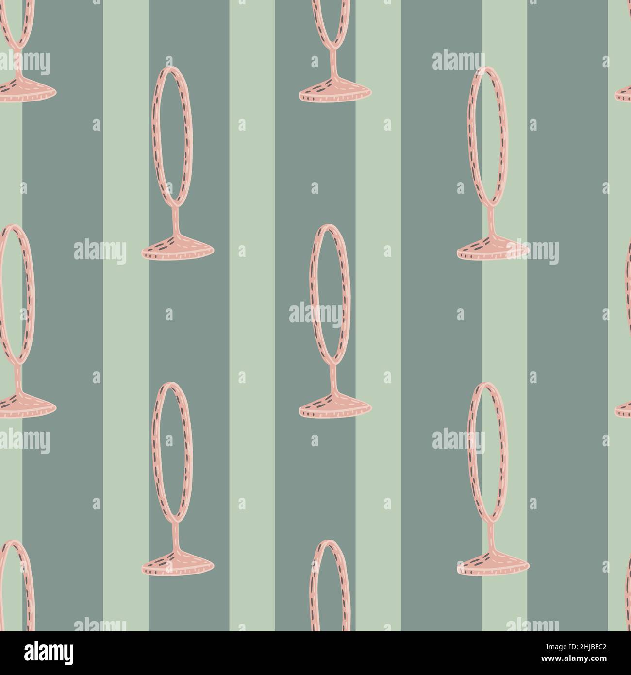 Decorative seamless pattern with pink colored circus ring ornament ...