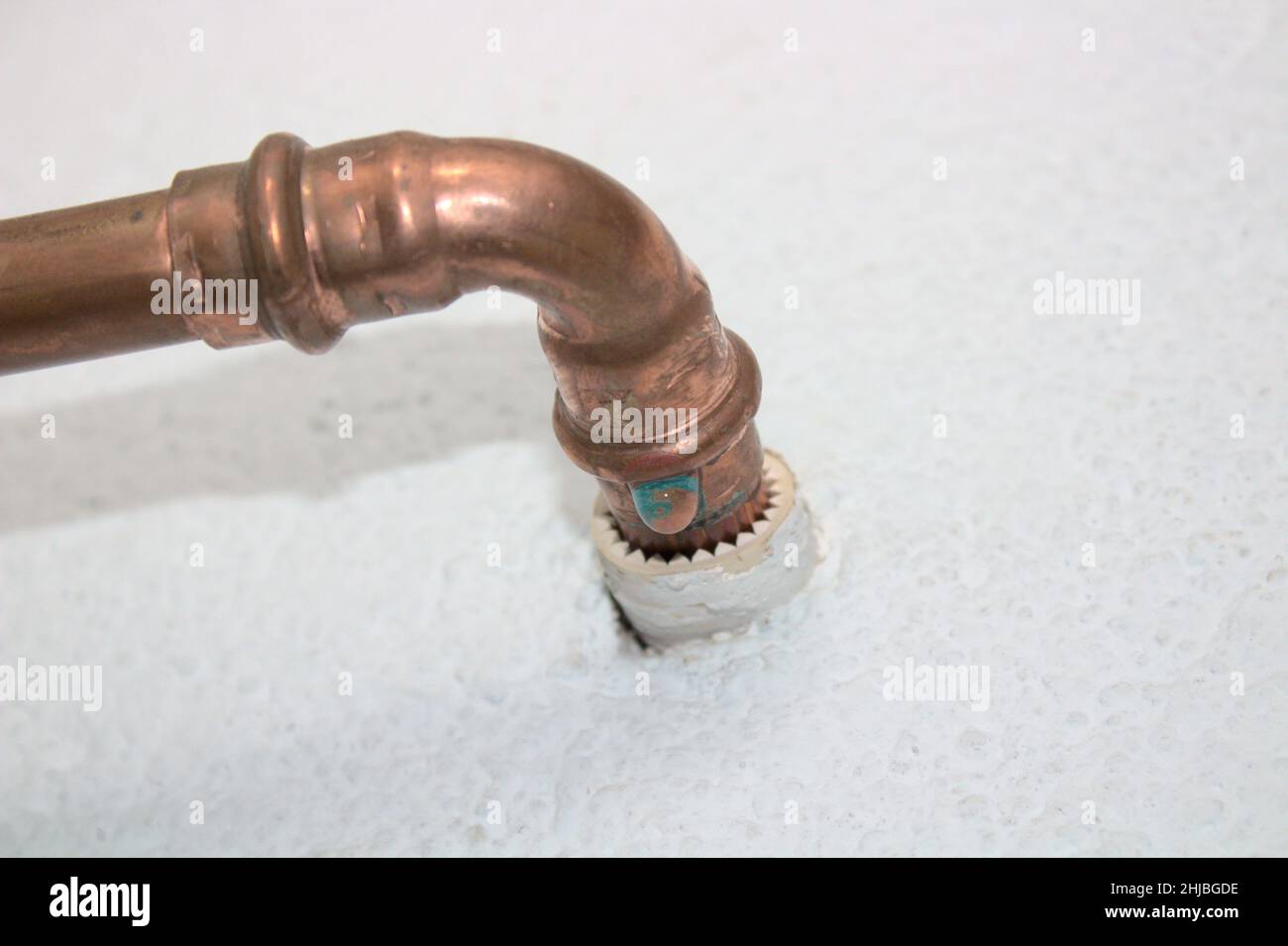drop of water on a pipe Stock Photo - Alamy