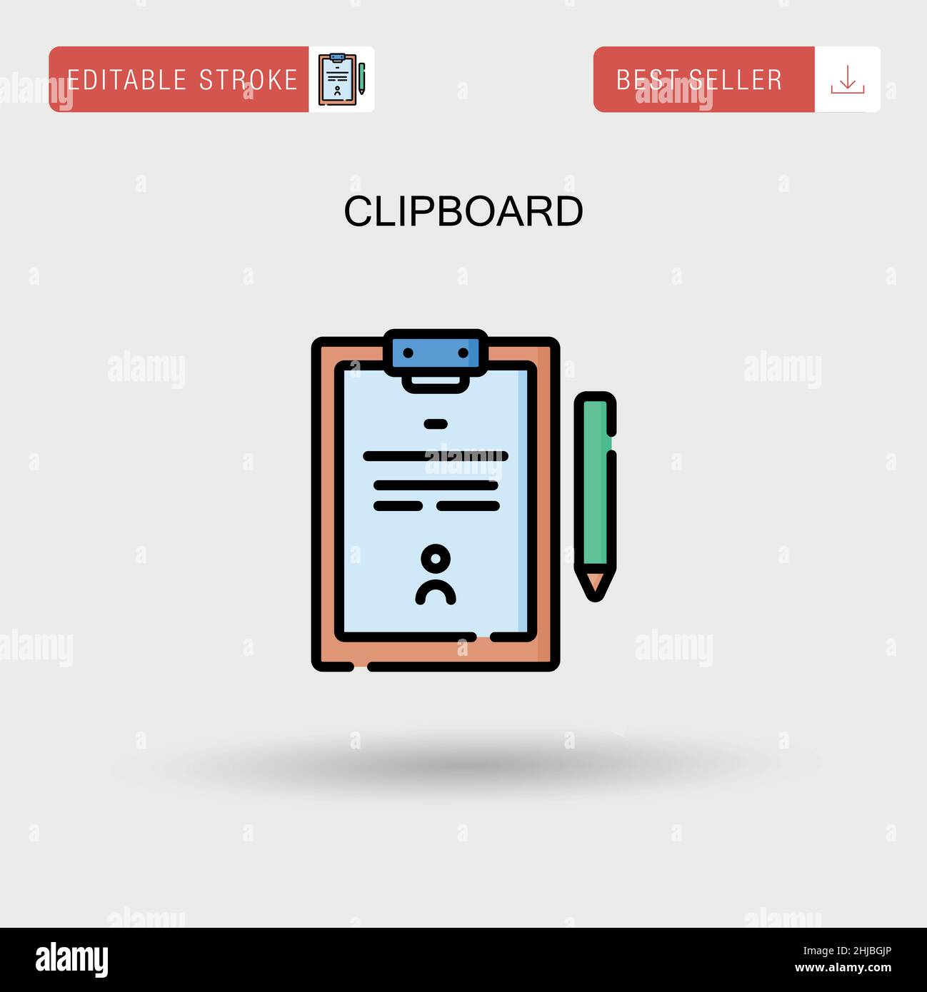 Clipboard Simple vector icon Stock Vector Image & Art - Alamy