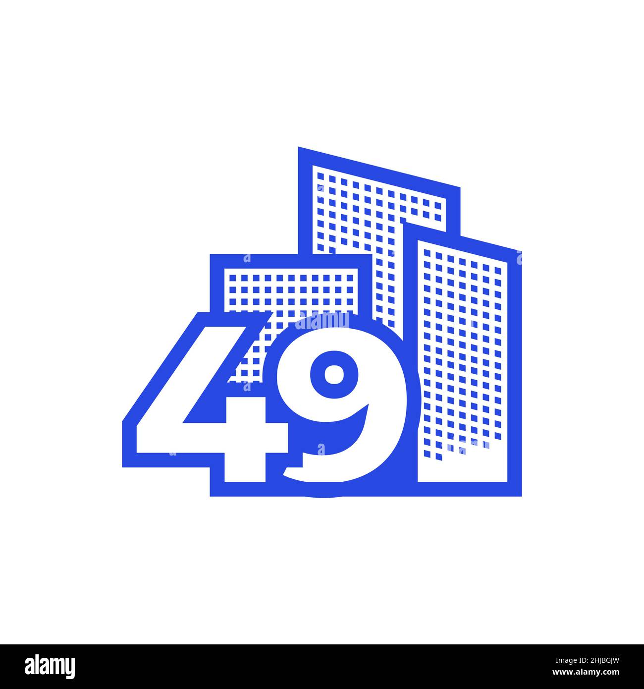 House number 49 sign Stock Vector Images - Alamy