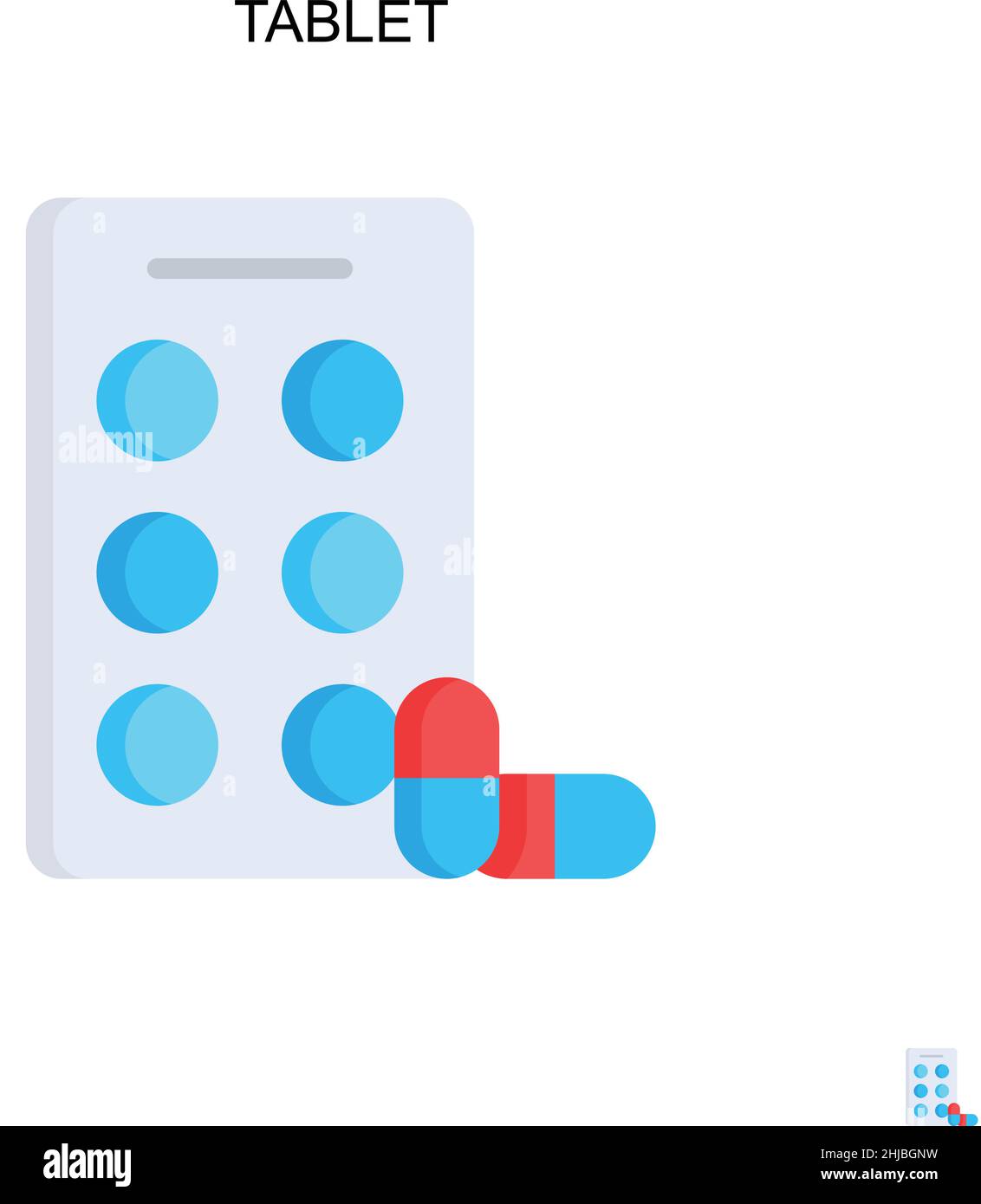 Tablet Simple vector icon. Illustration symbol design template for web ...