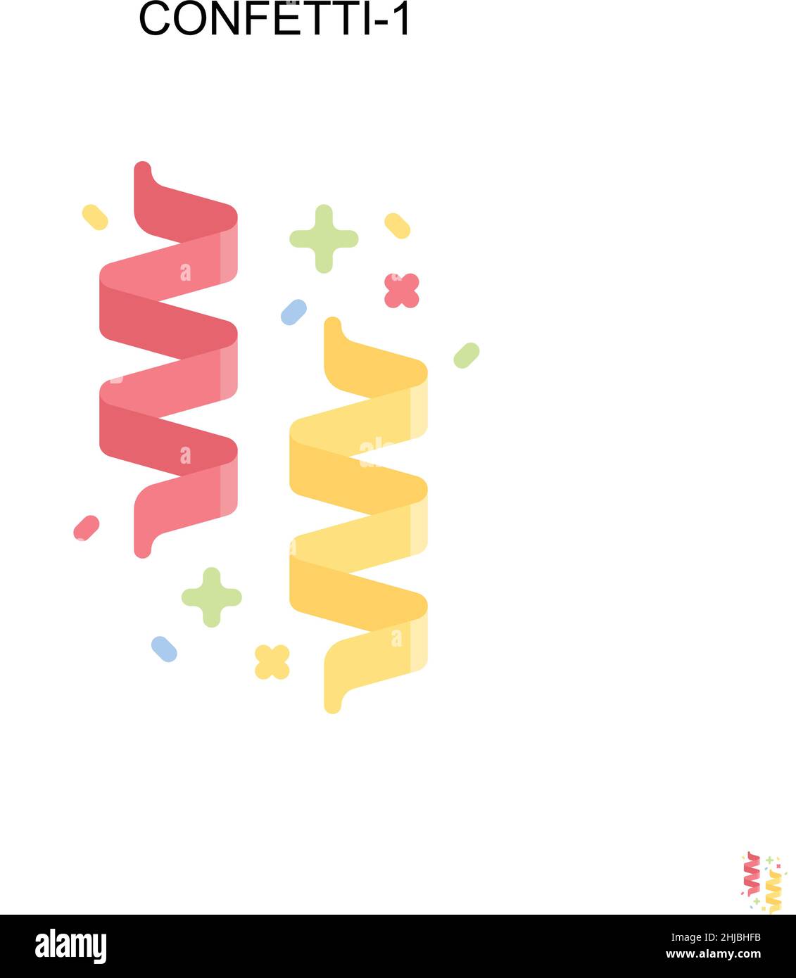 Happy birthday design confetti icon Stock Vector Images - Alamy