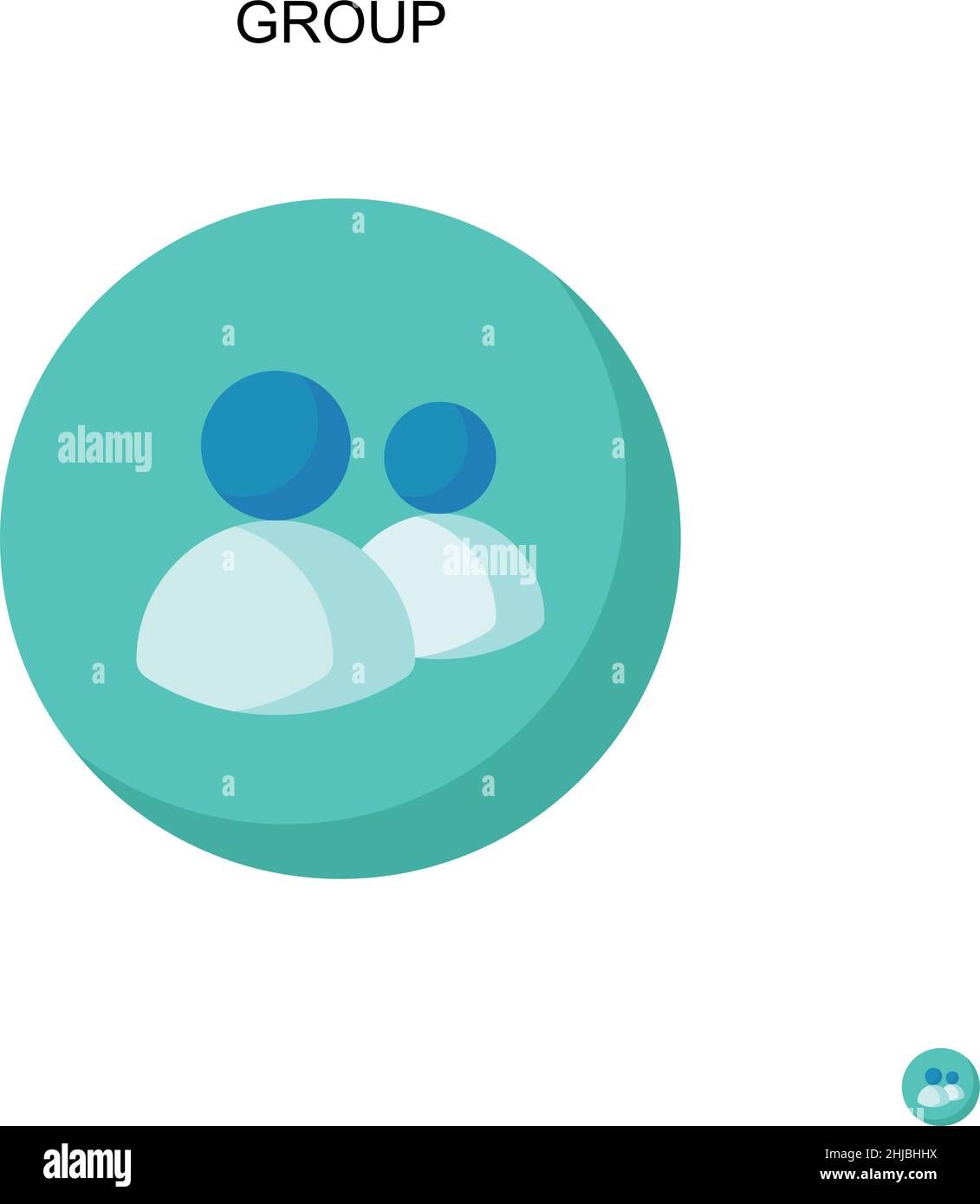 Group Simple vector icon. Illustration symbol design template for web ...