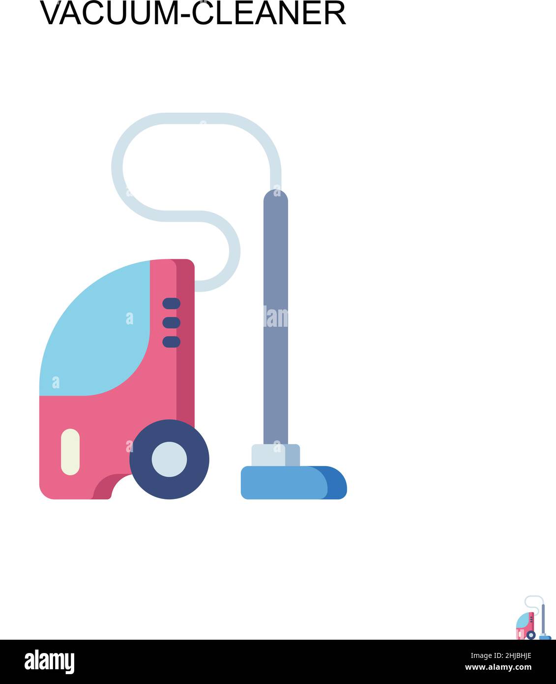 Vacuum-cleaner Simple vector icon. Illustration symbol design template ...