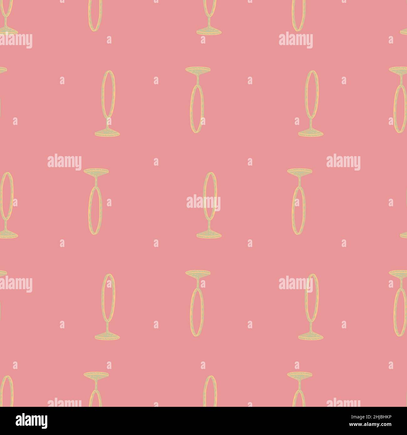Circus ring doodle seamless pattern in hand drawn style. Pink ...