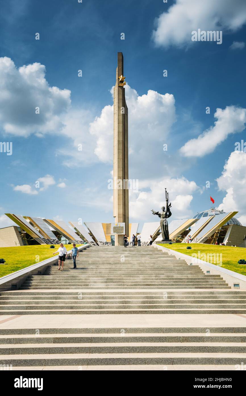 Monument Near Building Belorussian Museum Of The Great Patriotic War In ...