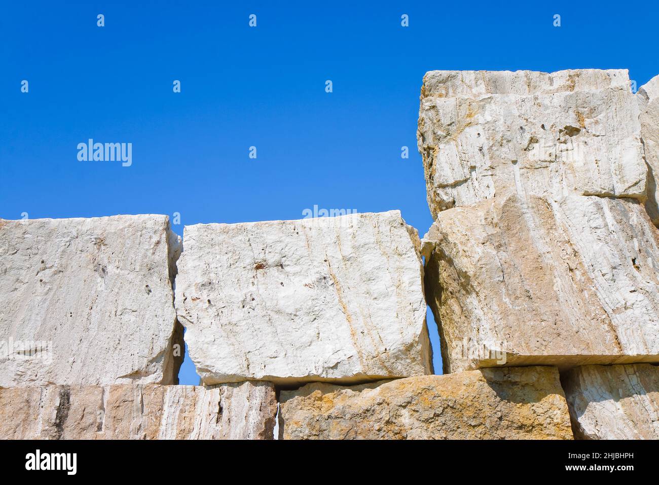 Large overlaid stone blocks background Stock Photo - Alamy