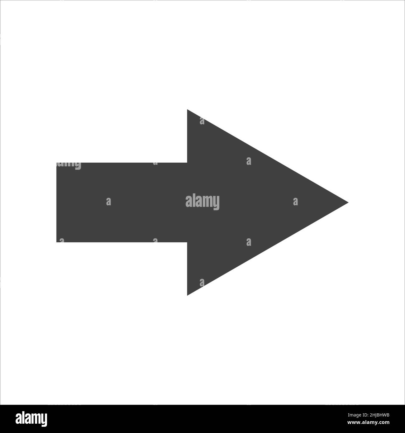 Arrow icon on a white background. Modern right arrow Stock Vector Image ...