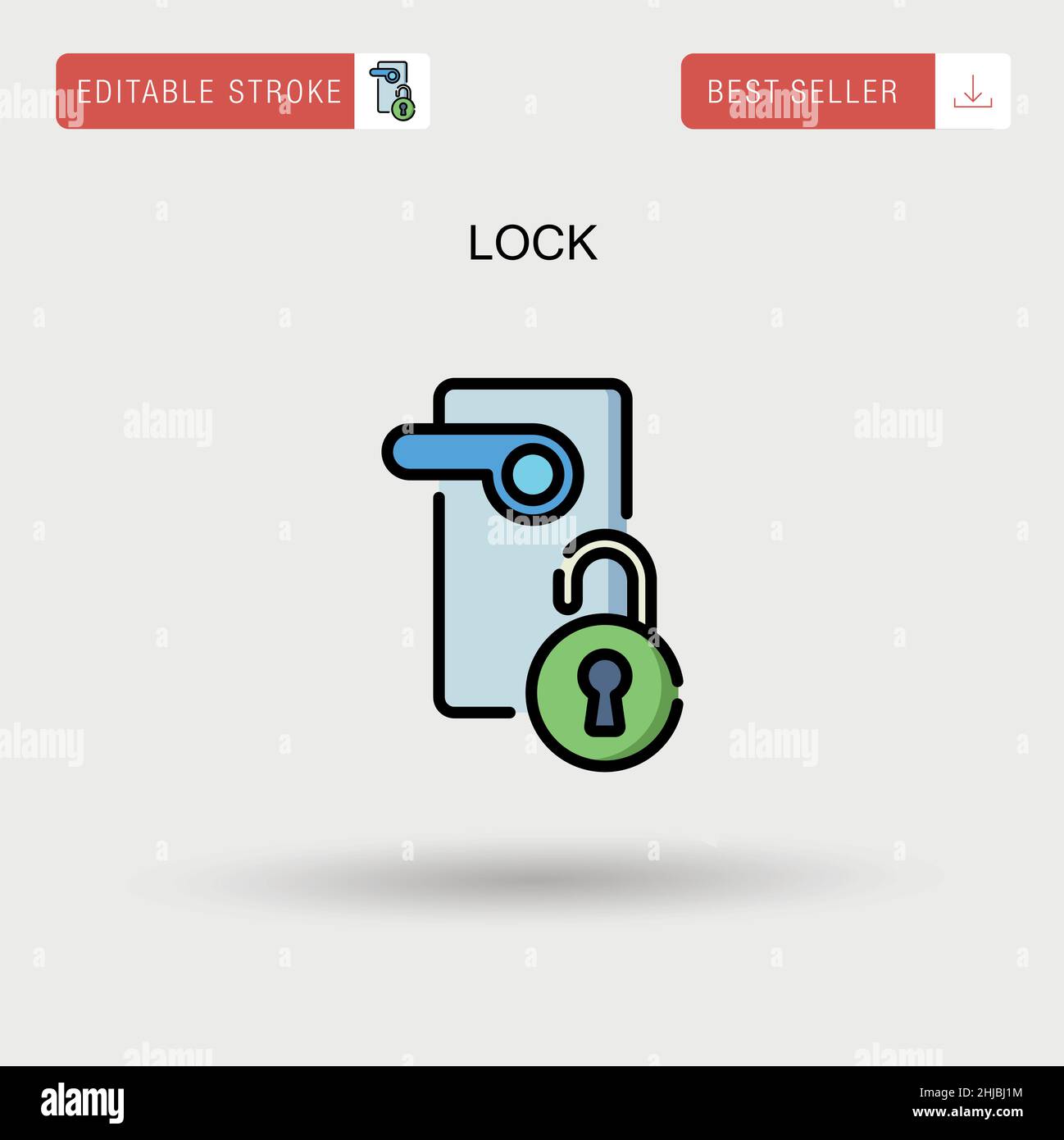Lock Simple vector icon Stock Vector Image & Art - Alamy