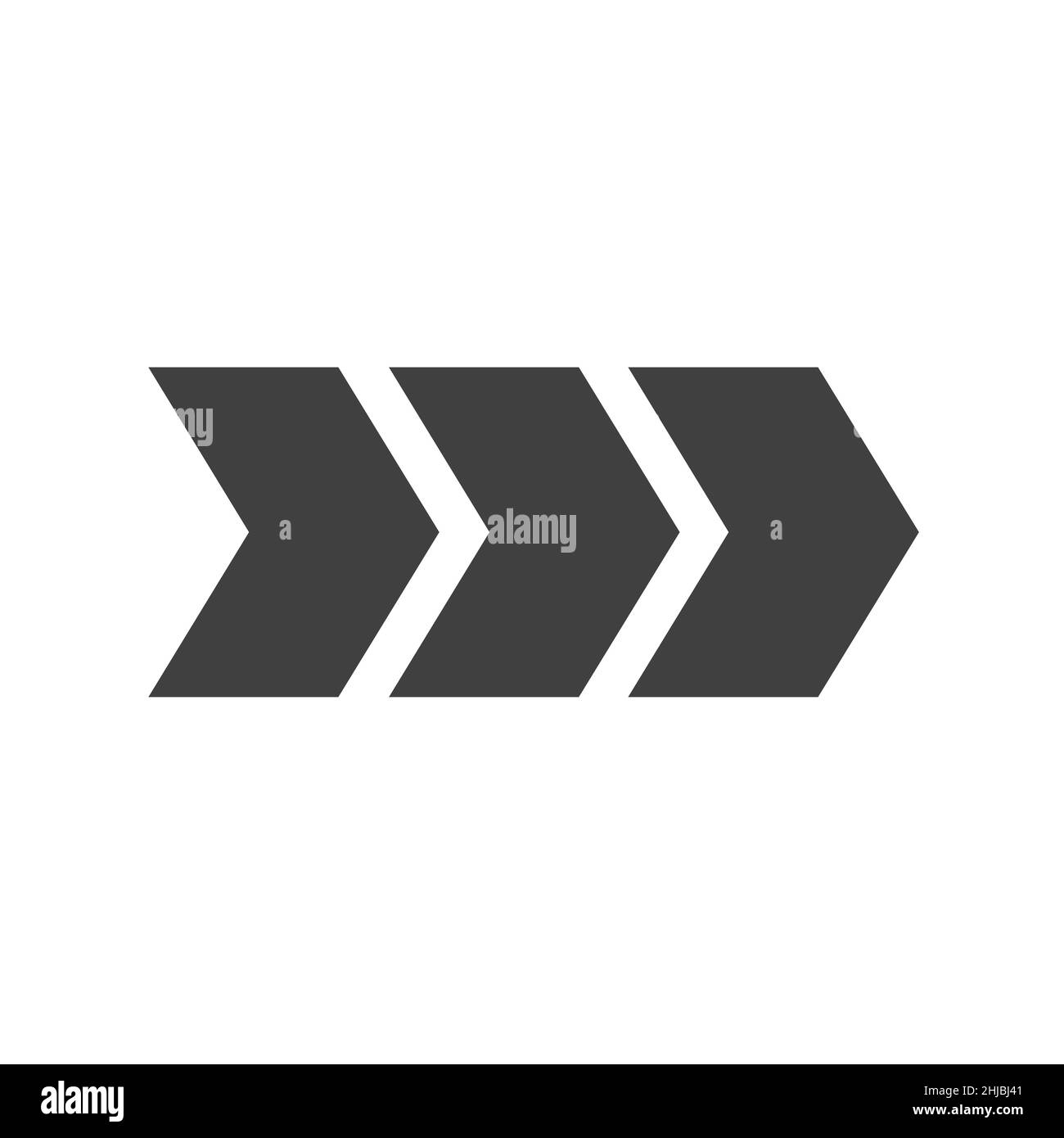 Arrow icon on a white background. Modern right arrow Stock Vector Image ...