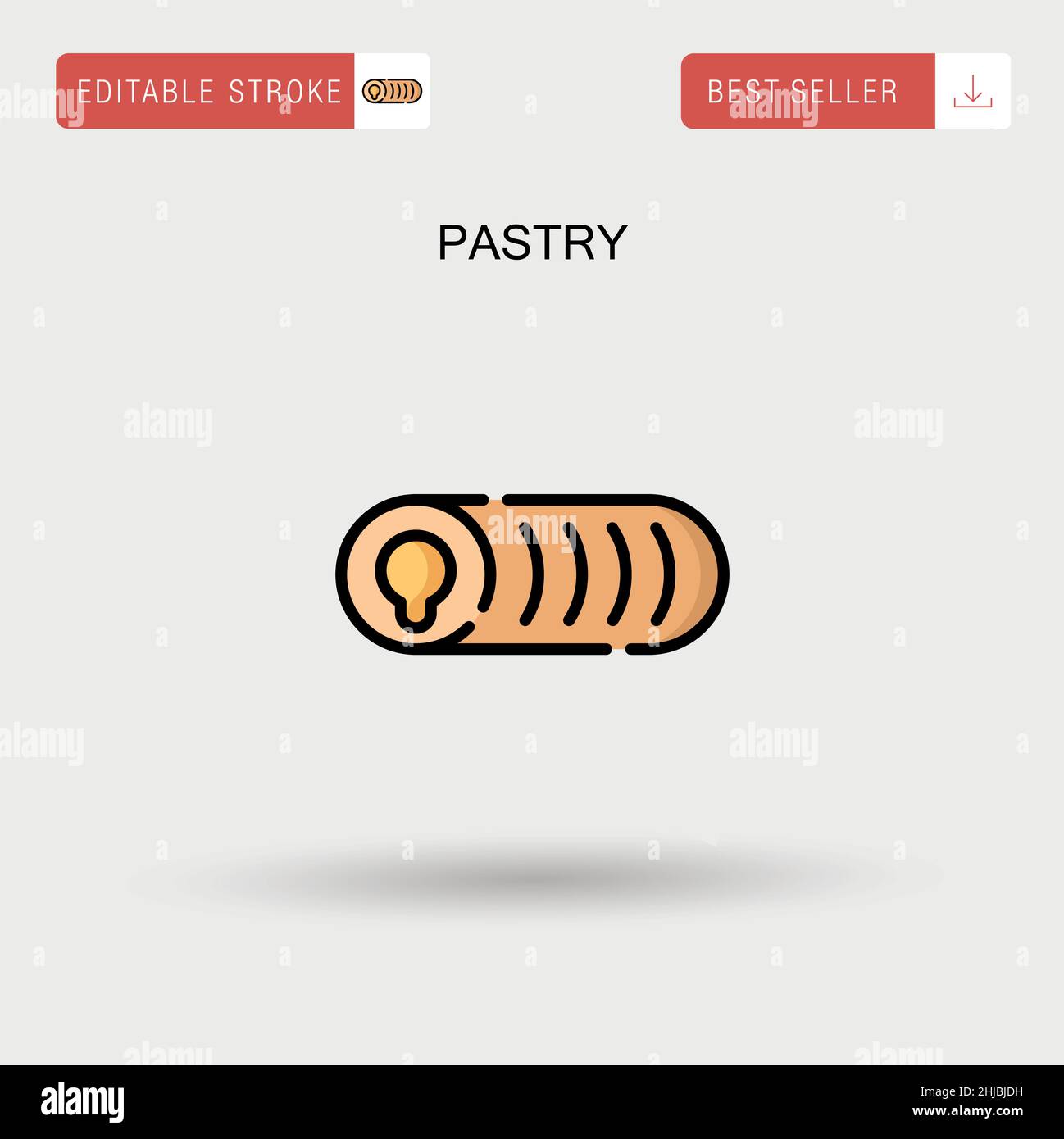 Fresh baked sweet pastry Stock Vector Images - Alamy