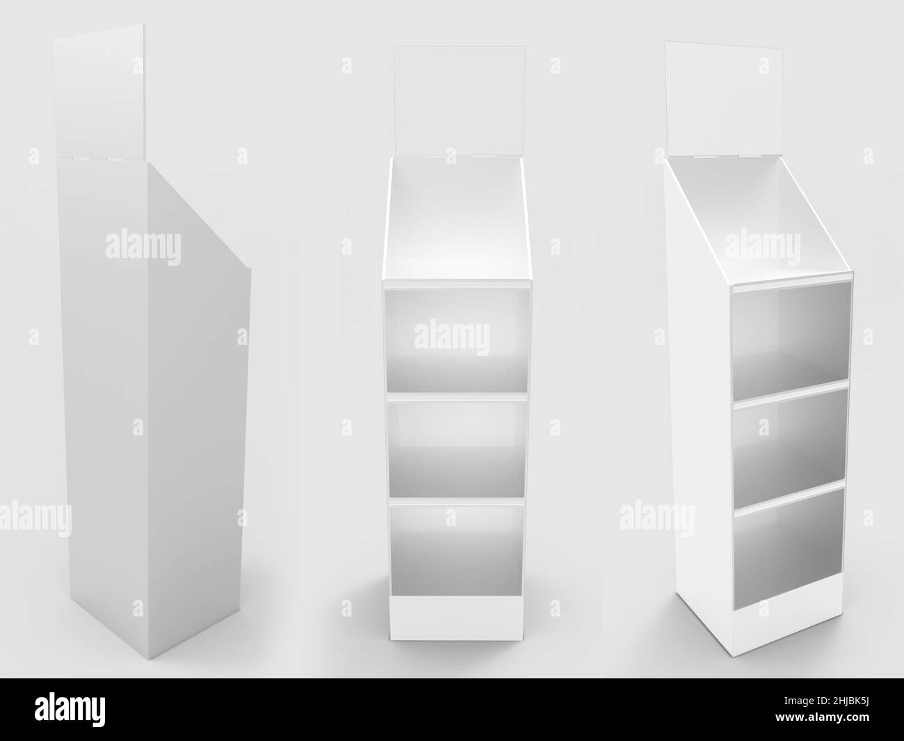 Promo Exhibition Display Stand Mockup 3D Rendering Stock Photo - Alamy