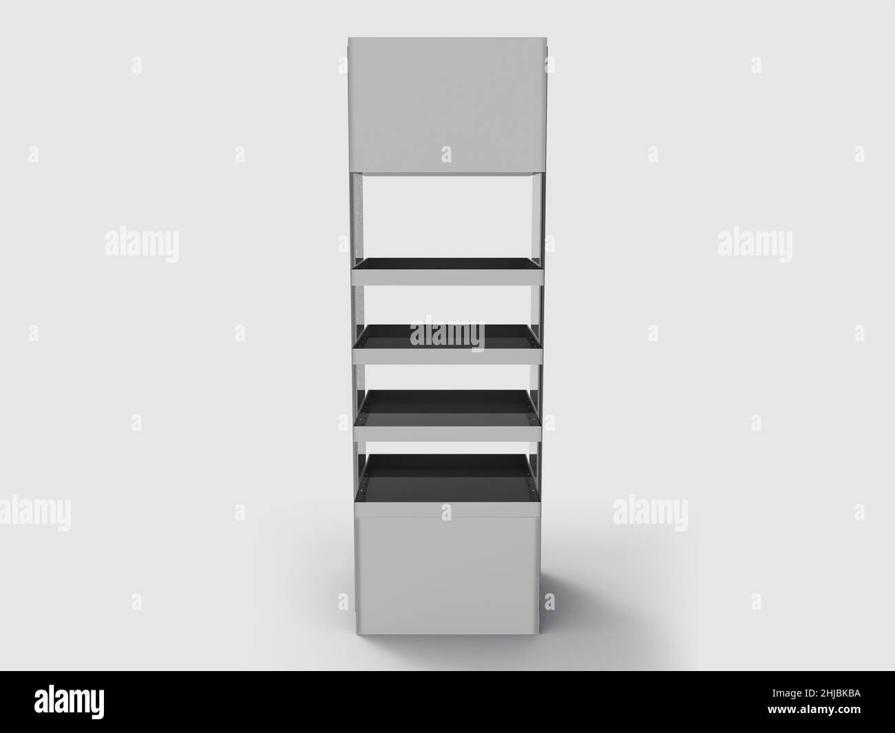 Promo Exhibition Display Stand Mockup 3D Rendering Stock Photo - Alamy