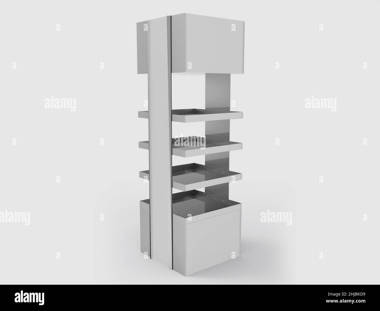 Promo Exhibition Display Stand Mockup 3D Rendering Stock Photo - Alamy