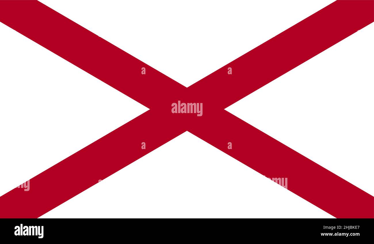 State of Alabama U.S. State Vector Illustration Stock Vector Image ...