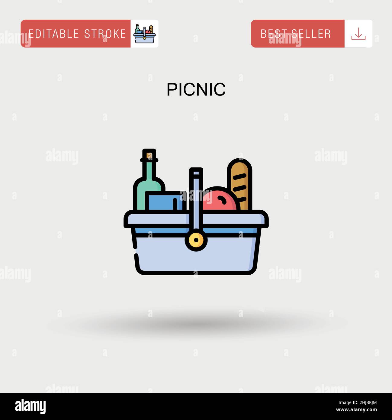 Summer fun family picnic Stock Vector Images - Alamy