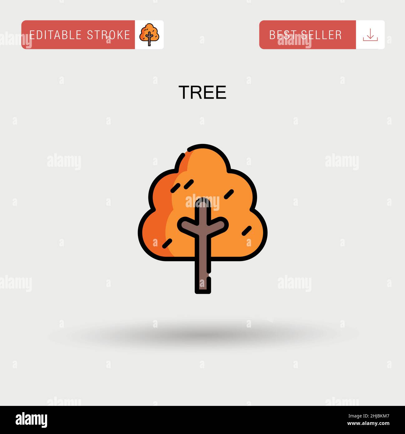 Tree Simple vector icon Stock Vector Image & Art - Alamy