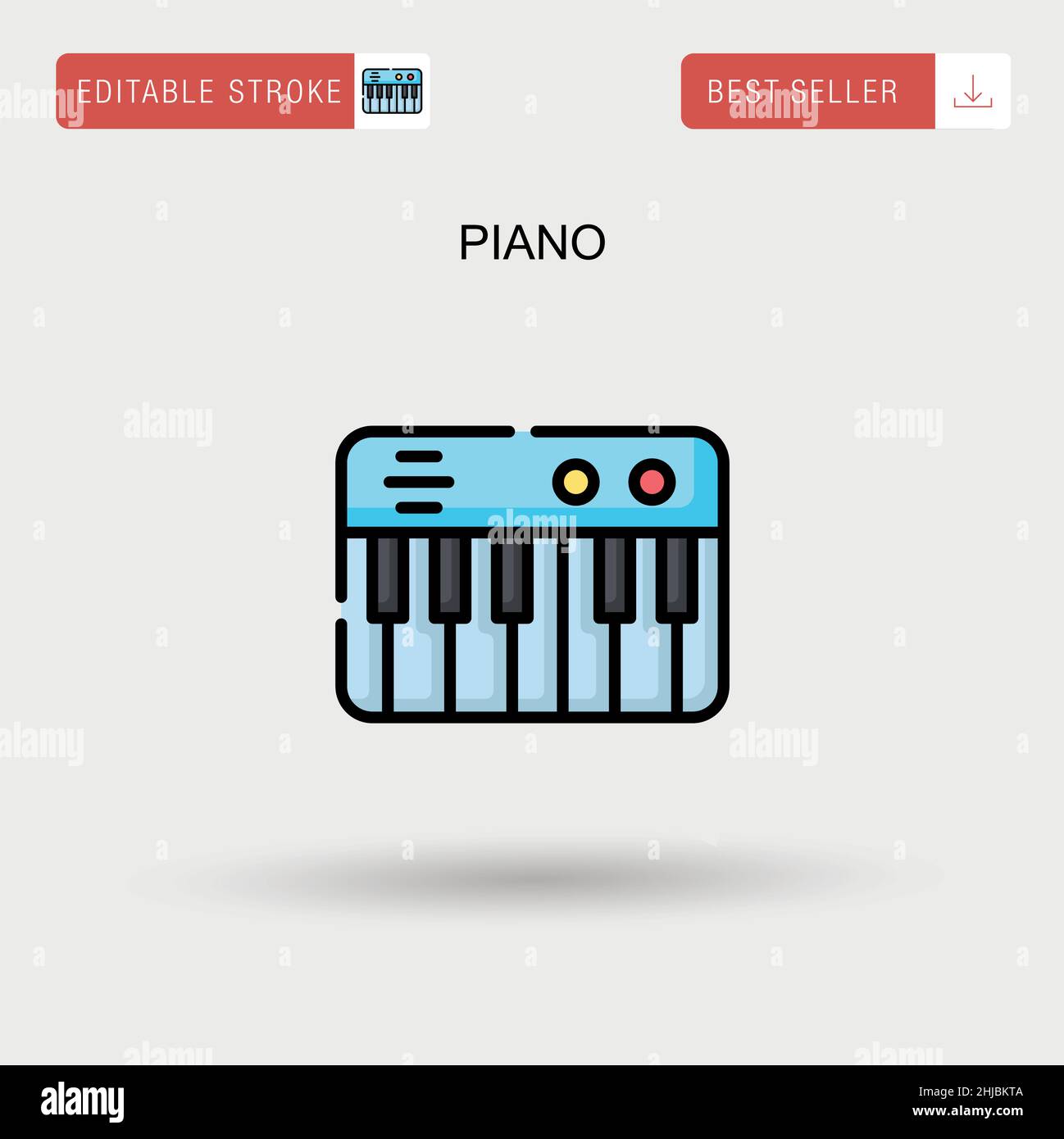 Piano art keyboard Stock Vector Images - Alamy