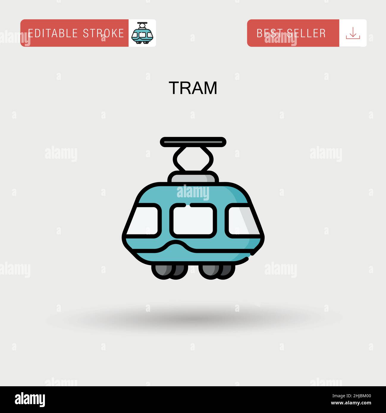 Light urban railway tram Stock Vector Images - Alamy
