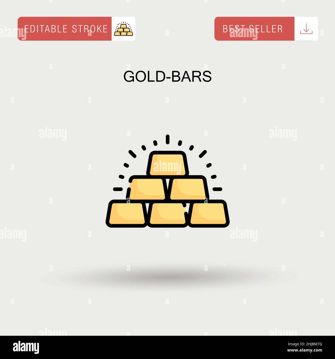 Gold bars vault Stock Vector Images - Alamy