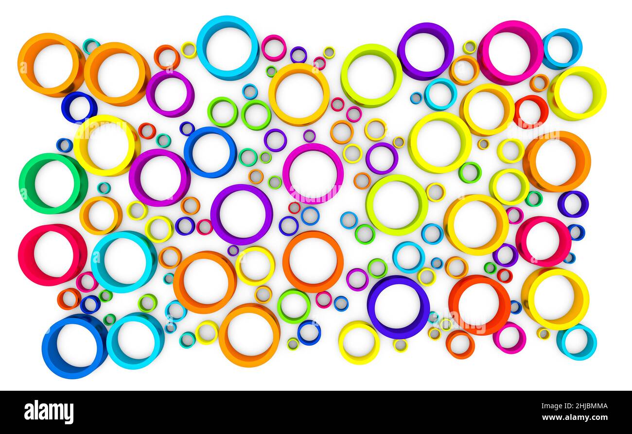 Illustration of different round shapes Stock Photo - Alamy