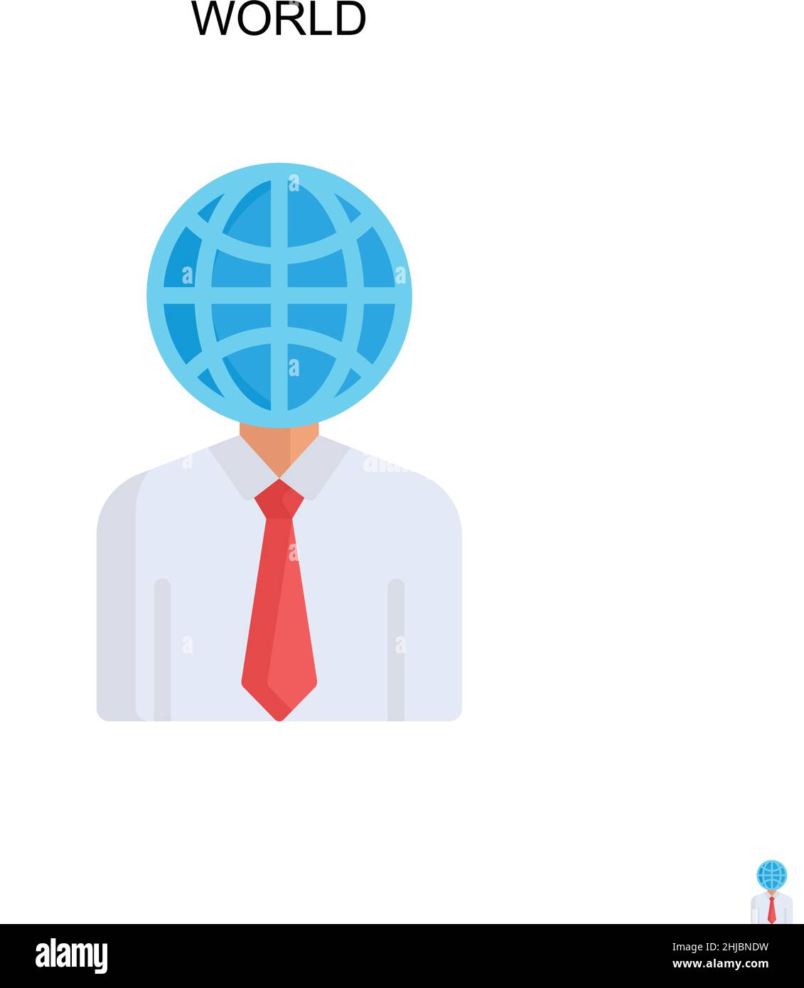 World Simple vector icon. Illustration symbol design template for web ...