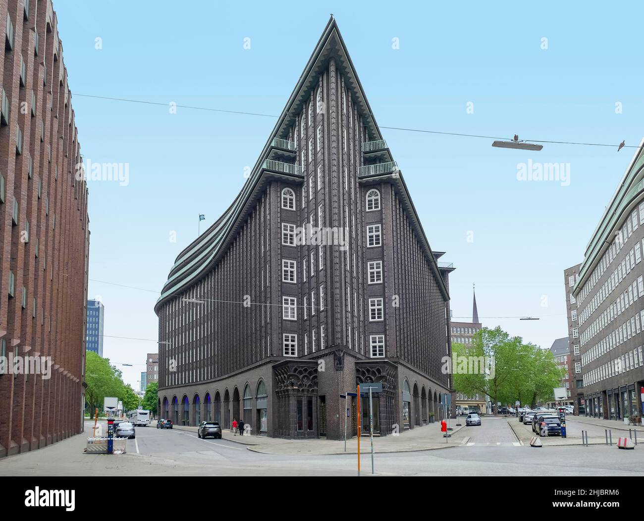 The Chilehaus, a historic office building in Hamburg, Germany Stock ...