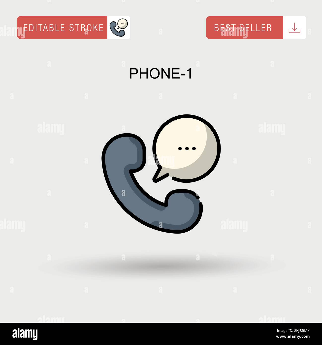 Hand holding phone icon line art Stock Vector Images - Alamy