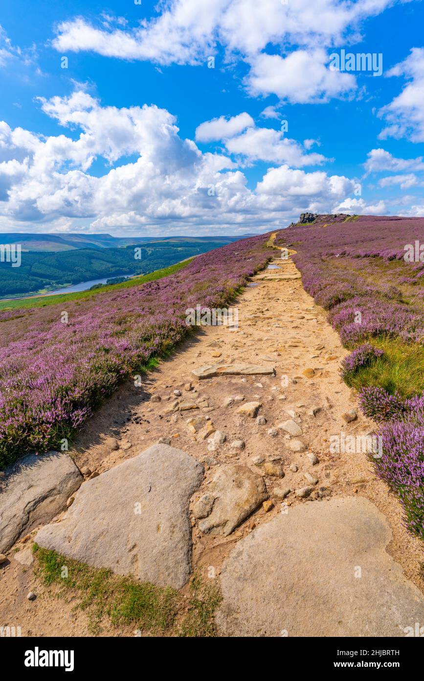 View of Salt Cellar Rock Formation near Ladybower Reservoir, Peak ...