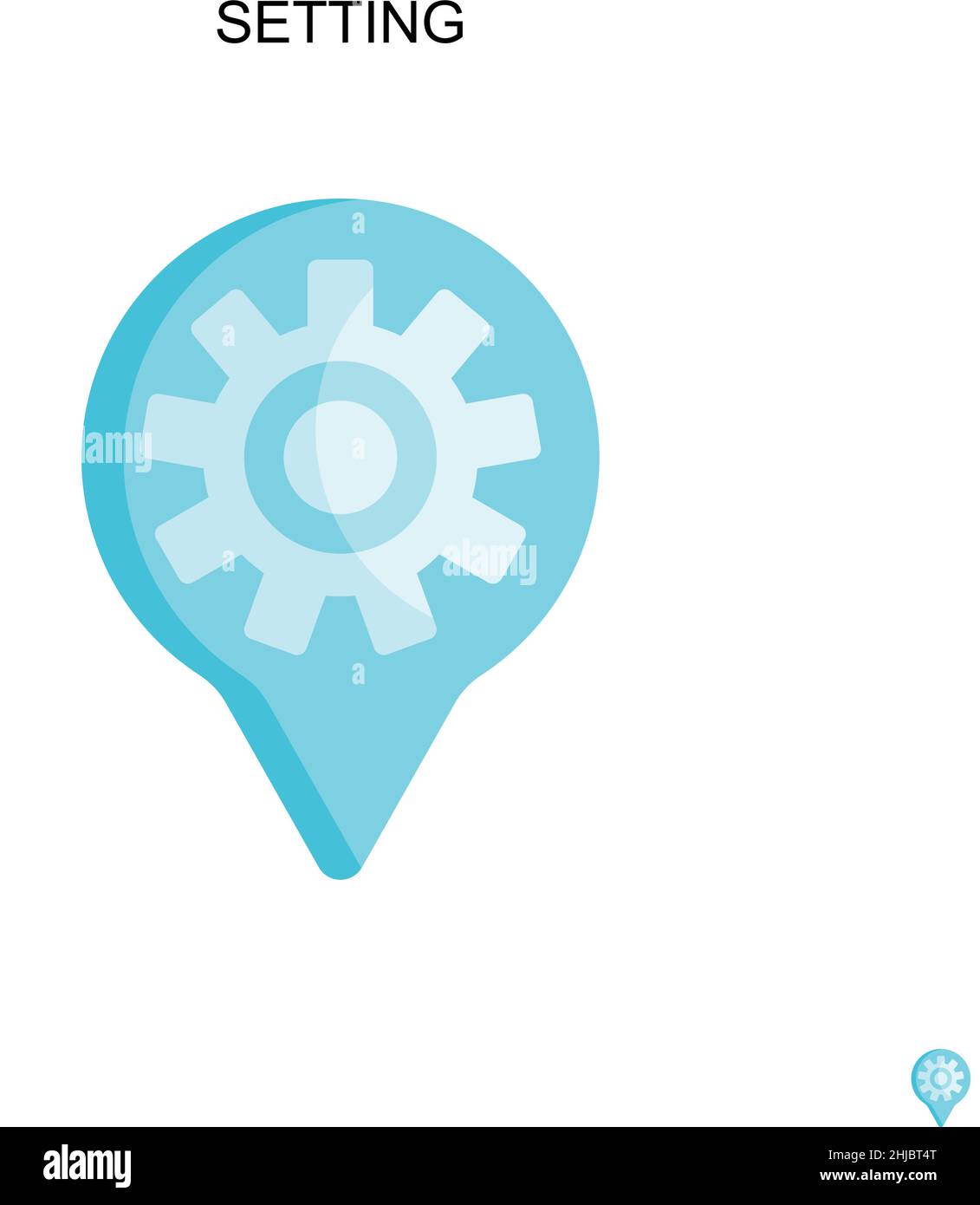 Setting Simple vector icon. Illustration symbol design template for web ...