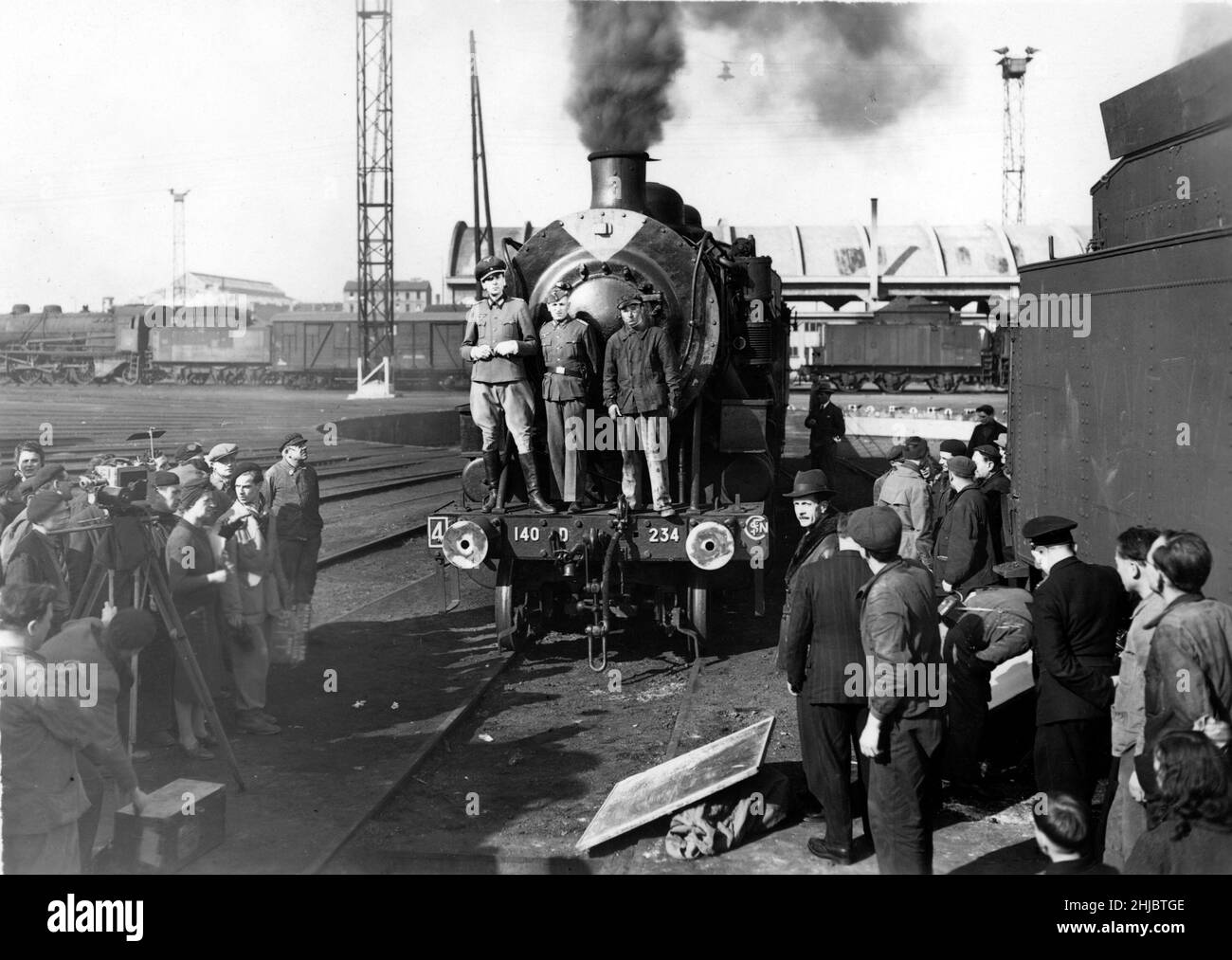 La Bataille du Rail Year: 1946 France Director: René Clément Shooting ...
