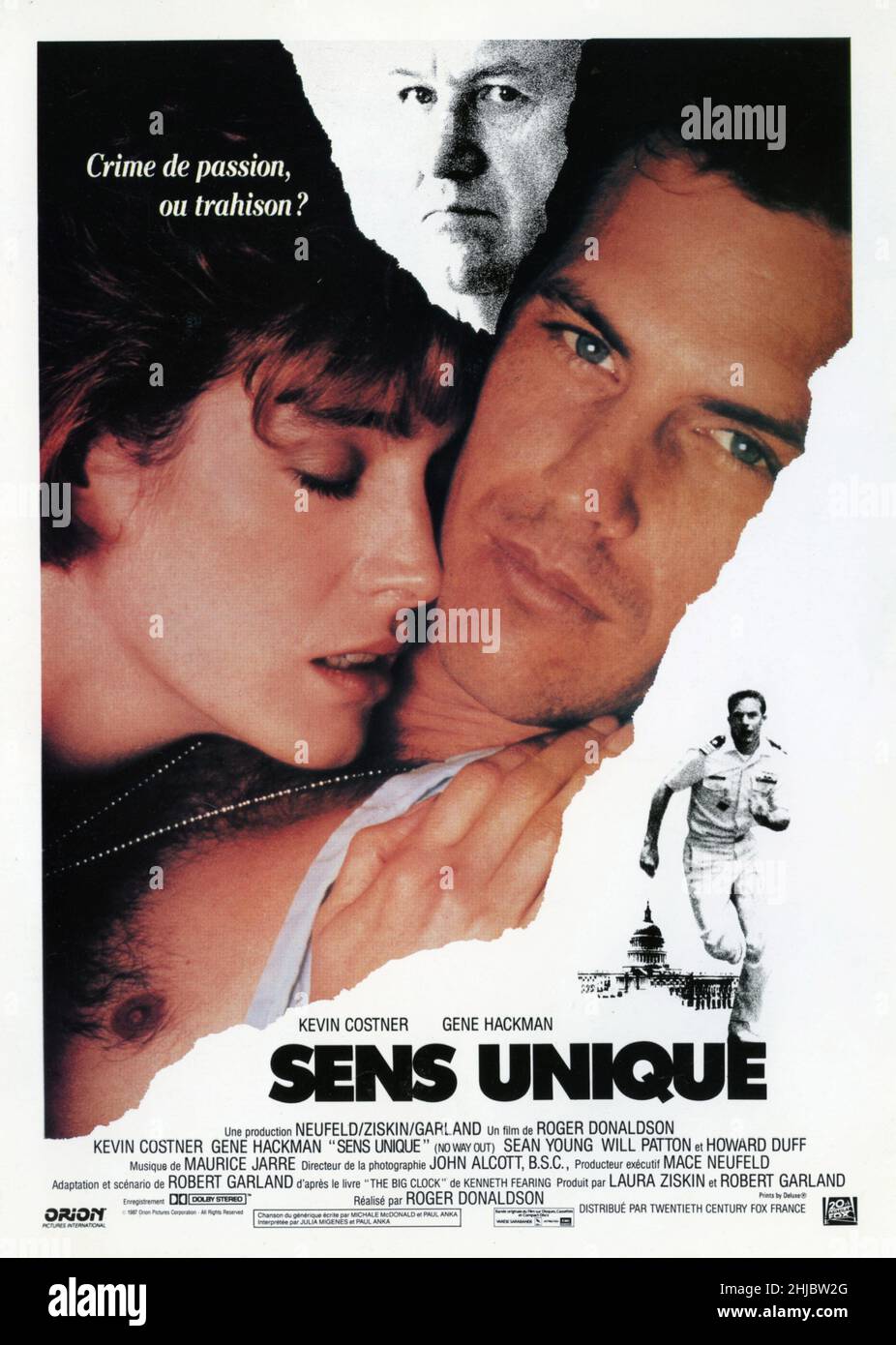 No Way Out Year : 1987 USA Director : Roger Donaldson Sean Young, Kevin ...
