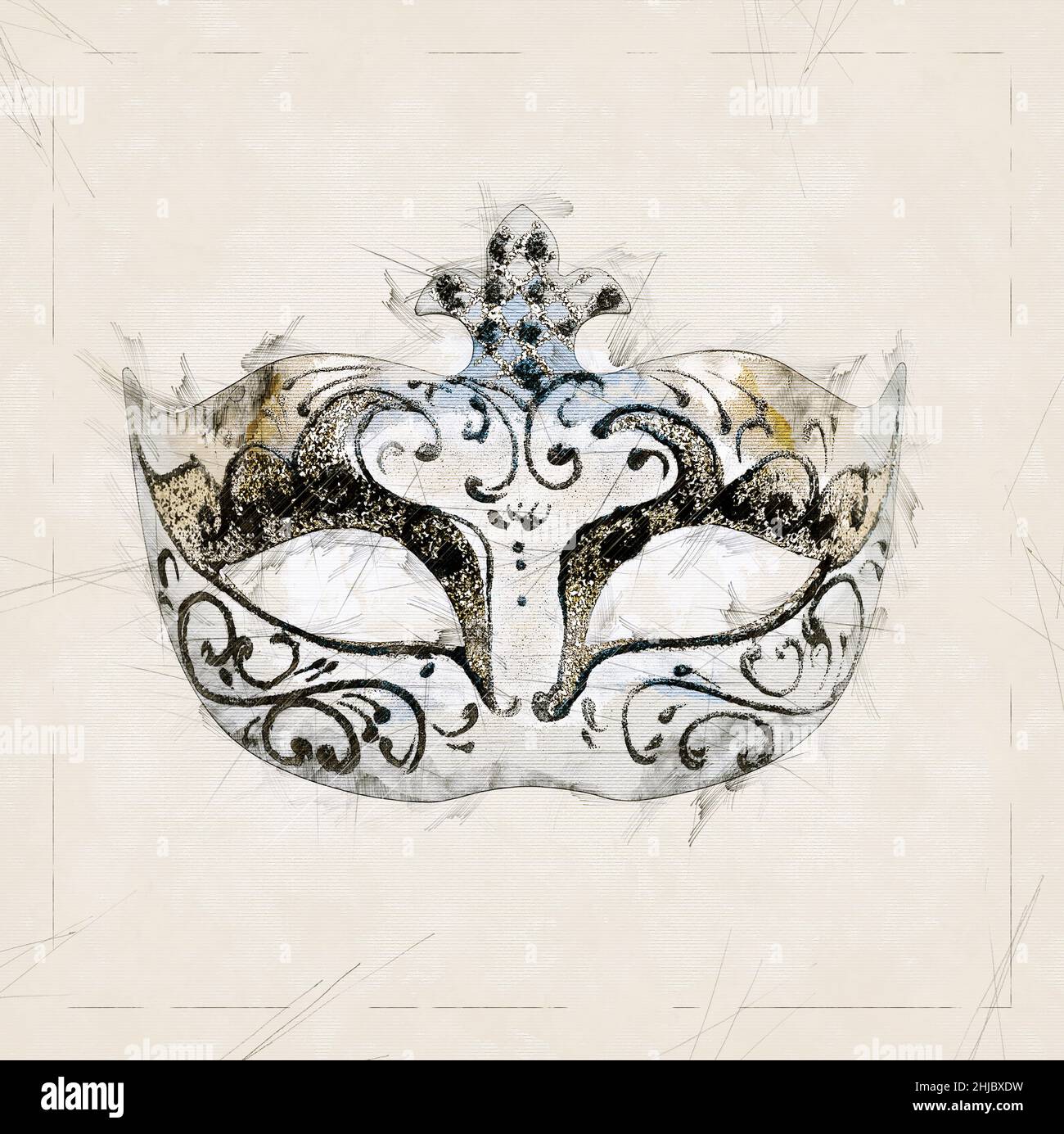 Masquerade Masks Drawings Easy