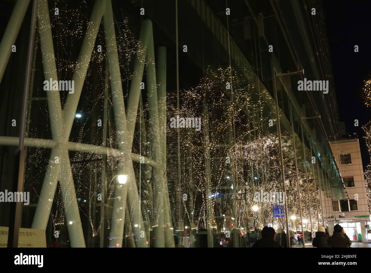 Sendai City, Miyagi Prefecture Japan, December 28, 2021.Illuminations ...