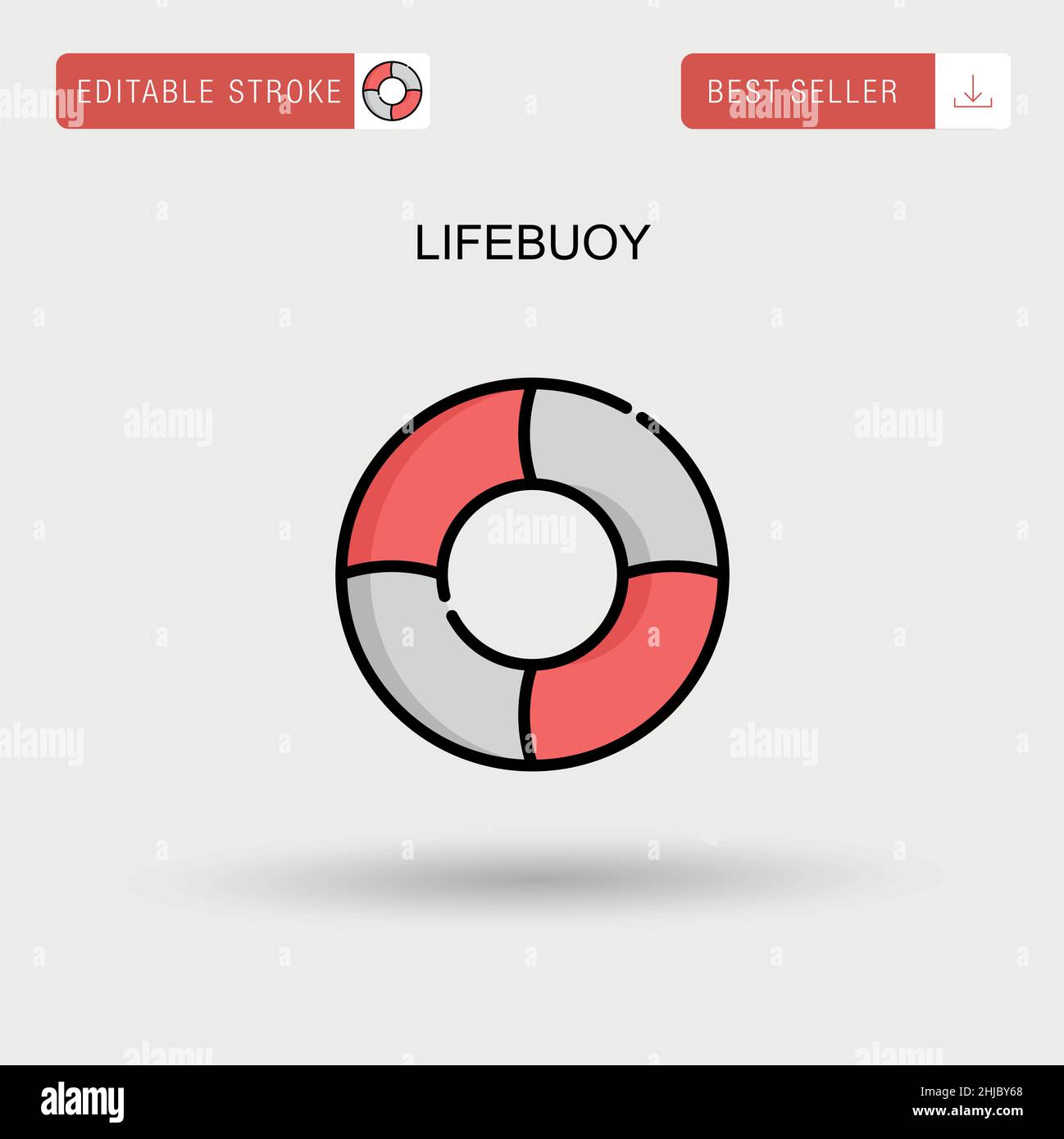 Lifebuoy Simple vector icon Stock Vector Image & Art - Alamy