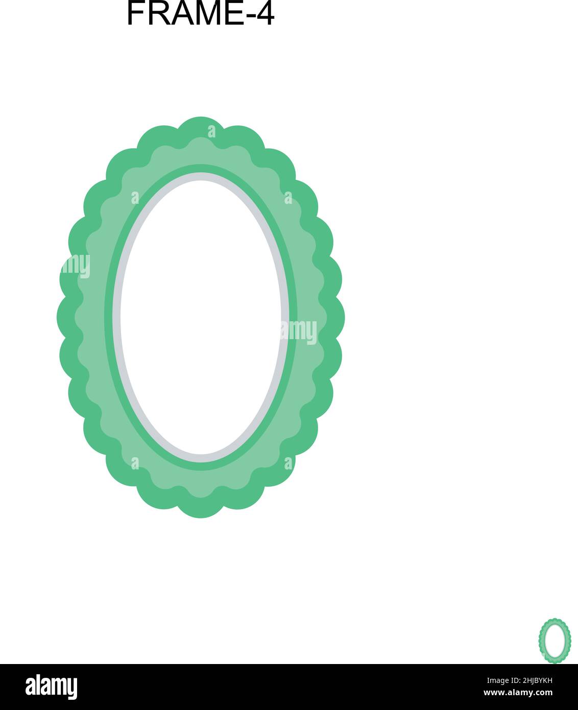 Frame-4 Simple vector icon. Illustration symbol design template for web ...