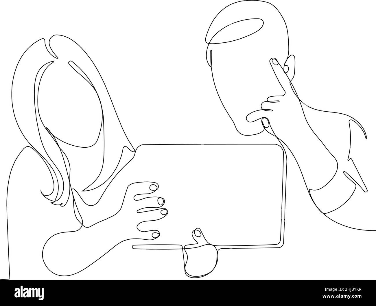 Female asking Stock Vector Images - Alamy