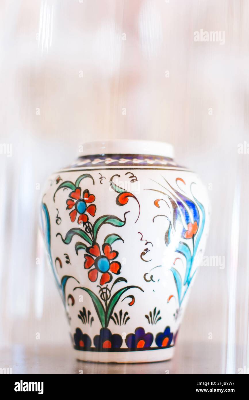 Beautiful old jug. Historical things Stock Photo - Alamy