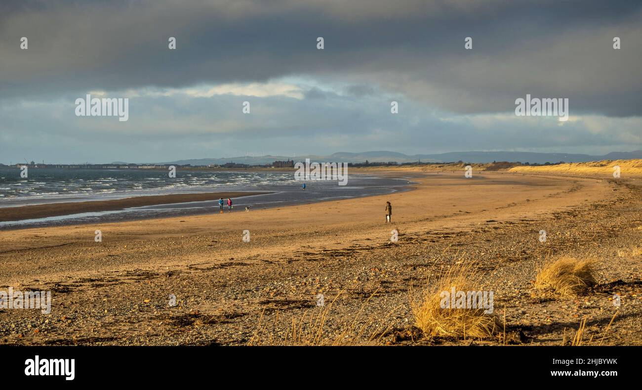 Sunny winter beach scene hi-res stock photography and images - Alamy