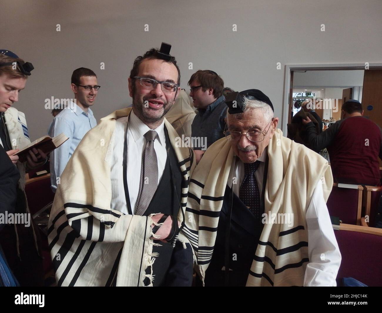 100 year old Dr Gerald Jacobs of the Birmingham Central Synagogue at a ...