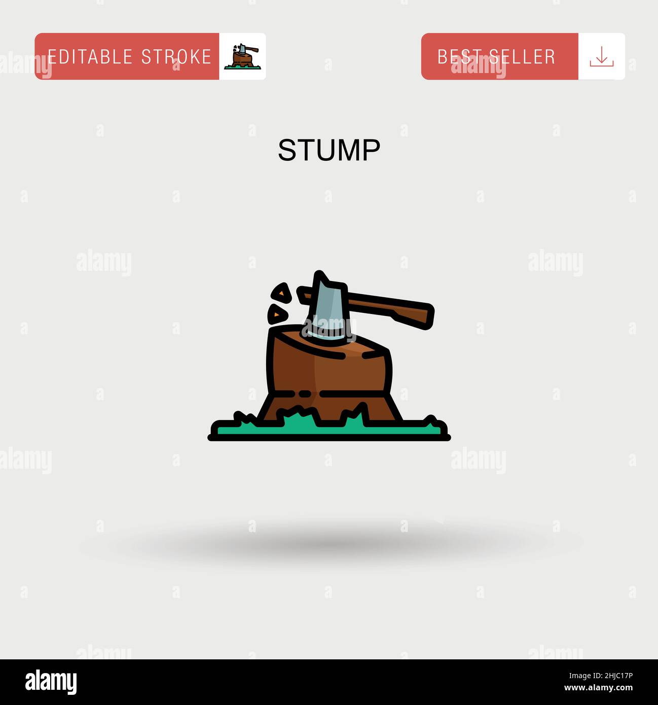 Stump grinder Stock Vector Images - Alamy