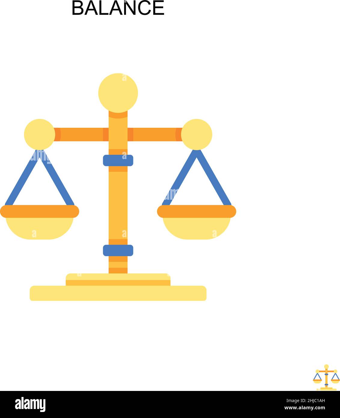 Balance Simple vector icon. Illustration symbol design template for web mobile UI element Stock ...